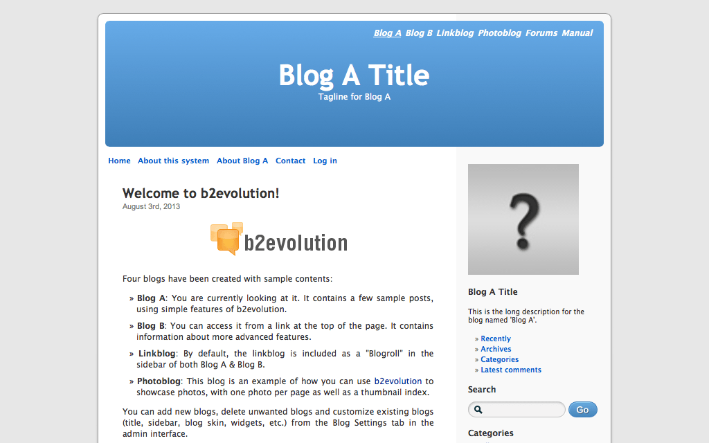 Hebergement b2evolution - Trouvez l'hebergement adapte a votre projet | Infomaniak