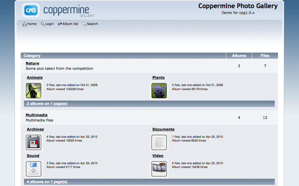 Hebergement Coppermine - Trouvez l'hebergement adapte a votre projet ...